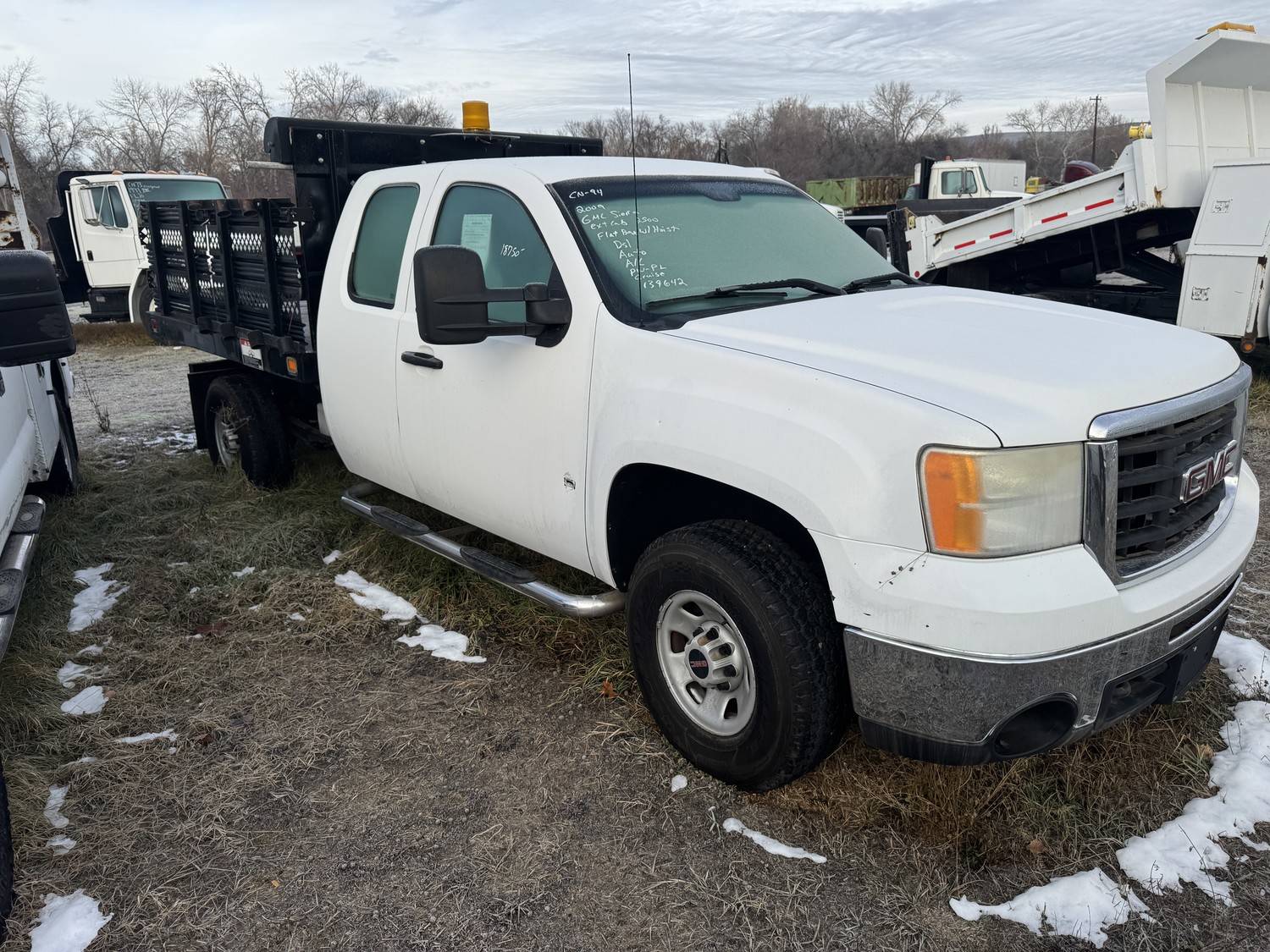 2009 GMC 2500 Sierra Extra Cab Flatbed Dump Bed (CN-94). - Heaverlo ...