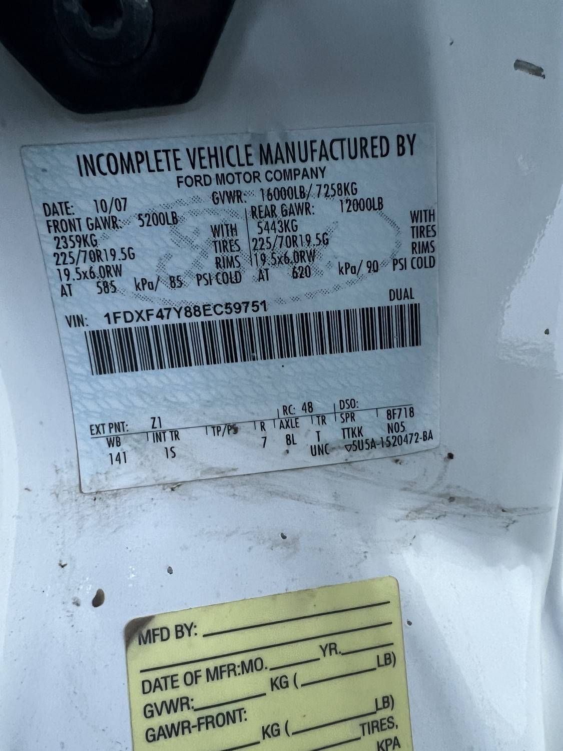 2008 Ford F450 4x4, 29 ft Bucket truck (CN 69) - Heaverlo Northwest